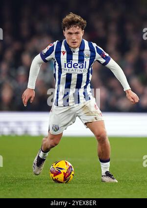 Callum Styles of West Bromwich Albion arrives during the Sky Bet ...