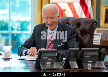 NATO Secretary General Mark Rutte talks with President Donald Trump in ...