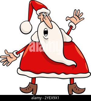 Funny santa claus singing cartoon Stock Vector Image & Art - Alamy