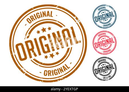 four original rubber seal stamp set design Stock Vector Image & Art - Alamy
