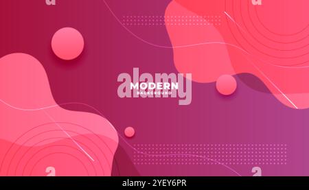 abstract pink shade fluid shape background design Stock Vector Image ...