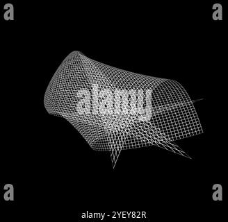 Illustration of a 3D plot showing the surface generated by a complex mathematical function Stock ...