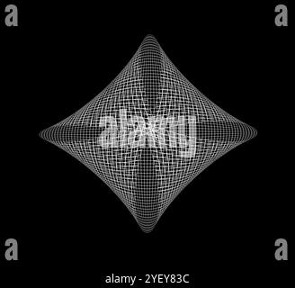 Illustration of a 3D plot showing the surface generated by a complex mathematical function Stock ...
