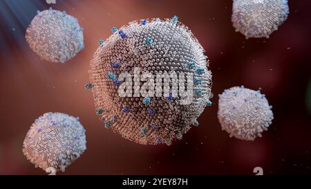 Spherical respiratory syncytial virus, illustration Stock Photo - Alamy