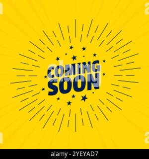 coming soon background with line rays burst Stock Vector Image & Art ...