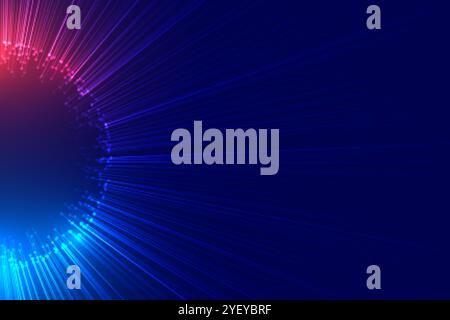 beam of lights bursting out technology background Stock Vector Image ...
