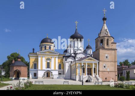 Churches on the territory of Holy Dormition Monastery, Staritsa, Russia ...