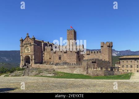 Castle of Xavier is located on a hill in Navarre, Spain, Europe Stock ...