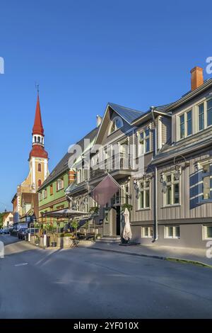 Street in Parnu city center, Estonia, Europe Stock Photo - Alamy