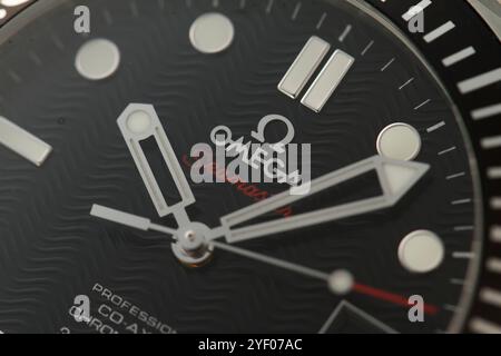 300, accessory, automatic watch, black, brand, caliber, clock, close up ...