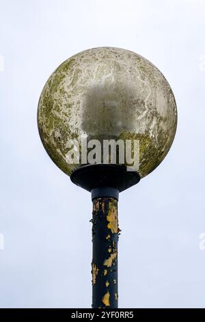 Old dirty lamp post Stock Photo - Alamy