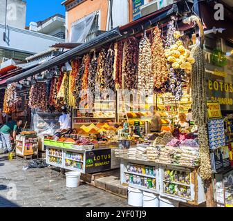 Egyptian Spice Market and Side Street Markets in Istanbul, Turkey Stock ...
