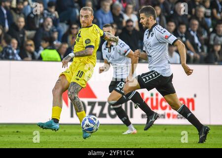 Antonio Palumbo (Modena) against Adam Nagy (Spezia) during Spezia ...