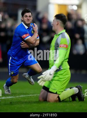 Gainsborough Trinity's Declan Howe during the Emirates FA Cup first ...