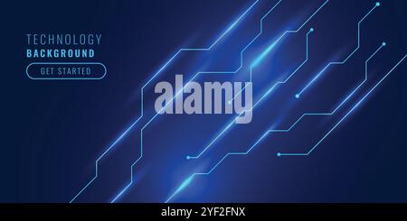 abstract technology circuit lines diagram background design Stock ...