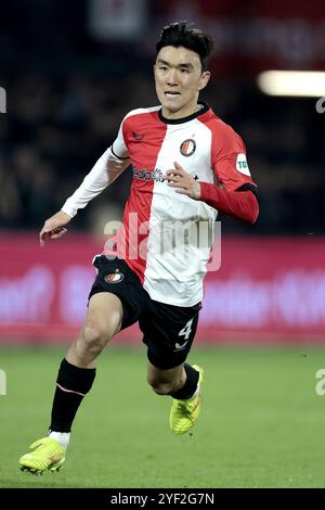 Rotterdam - InBeom Hwang of Feyenoord during the twentieth competition ...