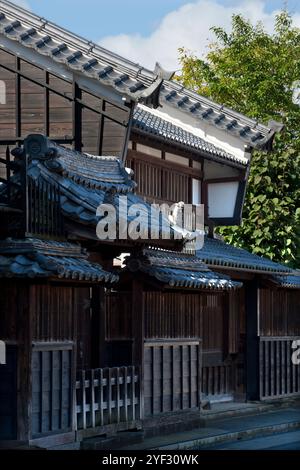 Traditional merchant houses from the Edo Period along the Nakasendo ...