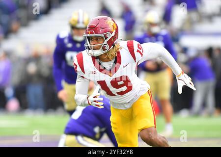 Seattle, Washington, USA. 02nd Nov, 2024. USC Trojans quarterback Gage ...
