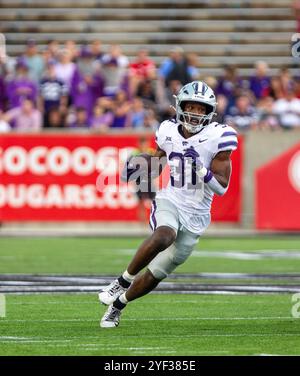 Kansas State running back DJ Giddens runs the 40-yard dash at the NFL ...