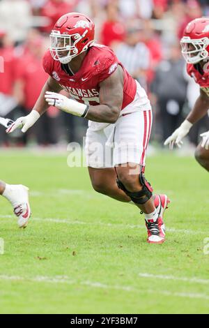 November 2, 2024: Ole Miss defensive back Brandon Turnage #8 catches a ...