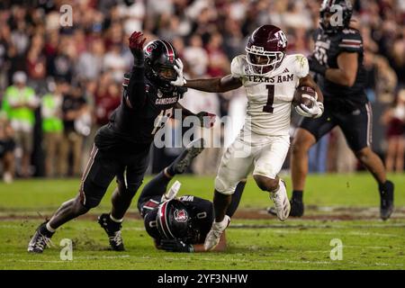 South Carolina linebacker Demetrius Knight Jr. speaks during a press ...
