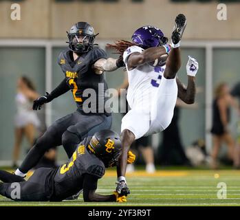 TCU wide receiver Savion Williams runs the 40-yard dash at the NFL ...