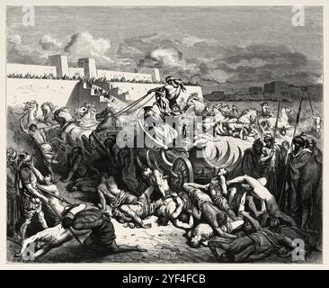 David defeats the Ammonites. The army of King David, under the ...