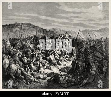 King Ahab fights the Assyrians at the Battle of Qarqar. Old Testament ...