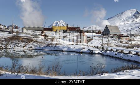 Mutnovskaya geothermal station, Kamchatka Peninsula Stock Photo - Alamy