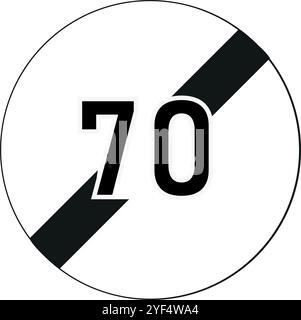 French road signs: Speed limit and right turn Stock Vector Image & Art ...
