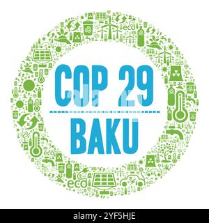 COP 29 in Baku Azerbaijan symbol icon Stock Photo - Alamy