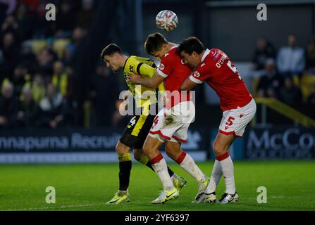 Wrexham's Max Cleworth during the Emirates FA Cup first round match at ...