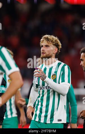Ole Pohlmann seen during Liga Portugal game between teams of Sporting ...