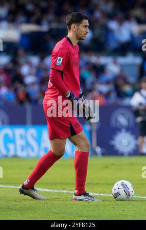 Napoli, Italy, 1 November,2025 Alex Valle of Como 1907 look on during ...