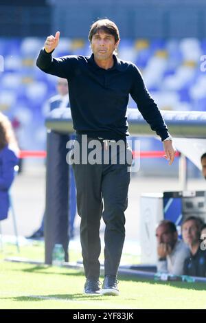 November 1, 2025, Naples, Italy: Antonio Conte Coach of SSC Napoli ...