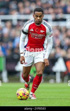 Arsenal defender Jurrien Timber (12) during the Paris Saint-Germain v ...