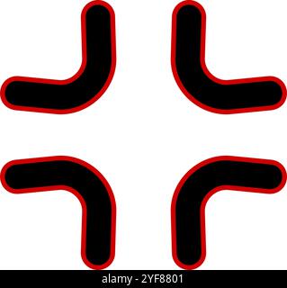 Anime anger symbol. Angry anime icon. Vector illustration Stock Vector ...