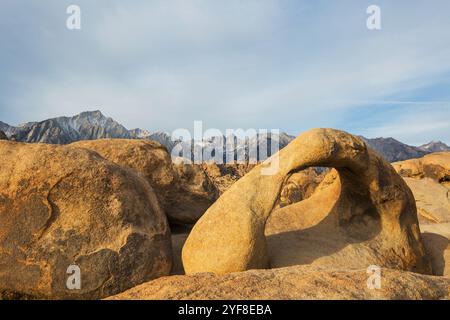 Unusual stone formations in Alabama hills, California, USA Stock Photo ...