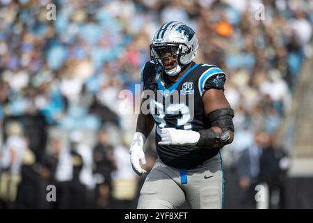 Carolina Panthers defensive end LaBryan Ray arrives at Bank of America ...
