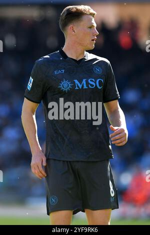 November 1, 2025, Naples, Italy: Scott McTominay of SSC Napoli running ...