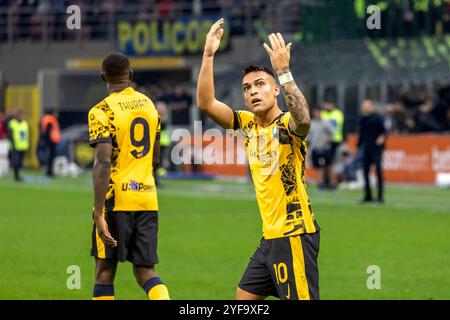 Lautaro Martinez (FC Inter) celebrates the goal during the Italian ...