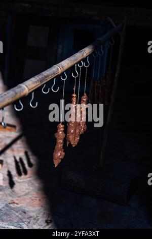 Traditional Georgian sweets churchkhela outdoor Stock Photo - Alamy