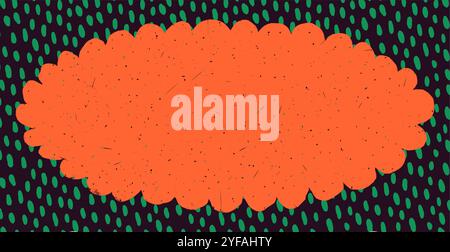 Border frame scallop edge rectangle, oval, round vector shape. Wave ...