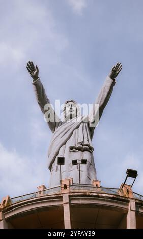 Statue of Jesus Christ Blessing (Jesus Buntu Burake) at Makale capital ...