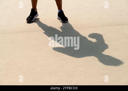 Young teen boxer training by shadow boxing in a gym Stock Photo - Alamy