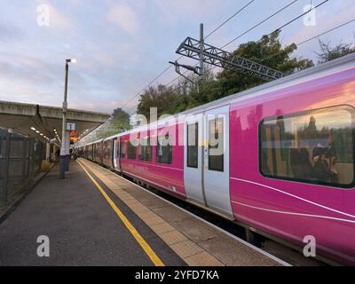 EMR rail station at Corby, England Stock Photo - Alamy