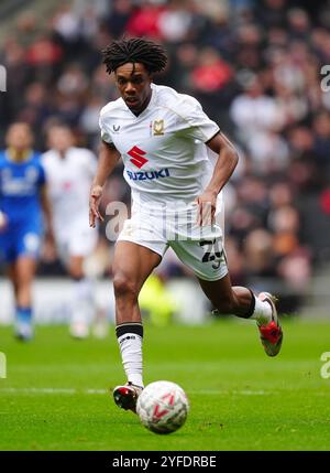 Milton Keynes Dons' Kane Thompson-Sommers during the Emirates FA Cup ...