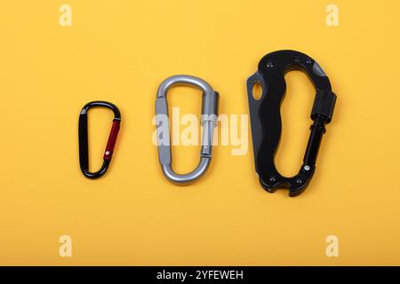 Different Types of Metal Carabiners for Climbing and Outdoor Activities ...