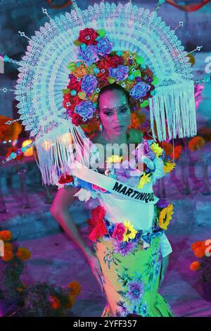 Miss Universe Catrinas Gala Catwalk Miss Albania Franceska Rustemi ...