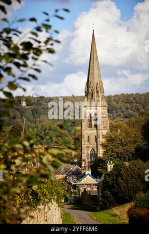 Chatsworth Park, the picturesque village of Edensor, Bakewell ...